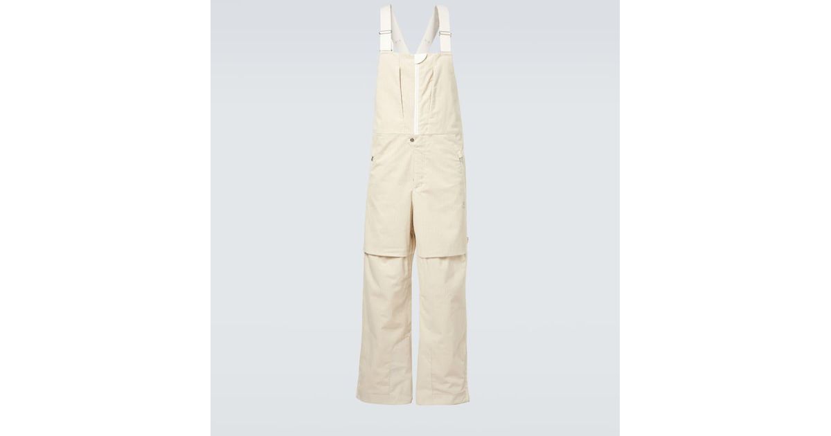 Brunello Cucinelli Cotton Corduroy Ski Salopettes in Natural for Men ...