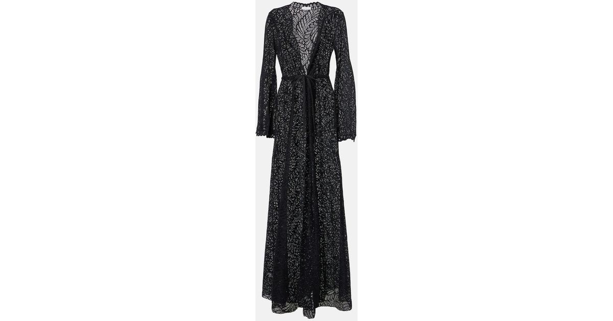 Alexandra Miro Ophelia Lace Maxi Dress in Black | Lyst
