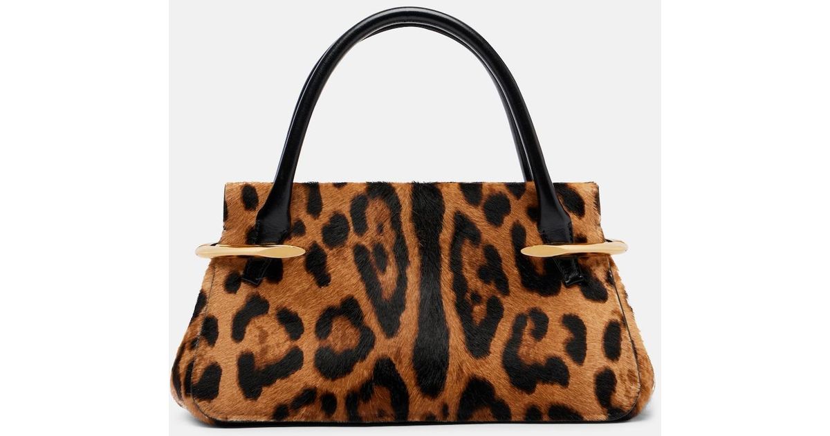 Givenchy Pinch Mini Calf Hair Shoulder Bag in Brown | Lyst