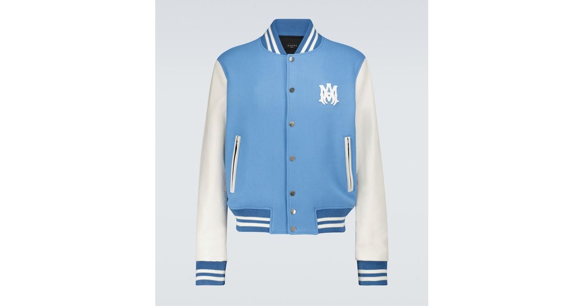 Amiri Letterman Jacket in Blue for Men | Lyst