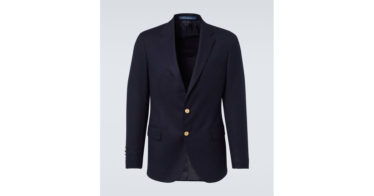 Polo Ralph Lauren The Iconic Doeskin Wool Blazer in Blue for Men | Lyst Canada