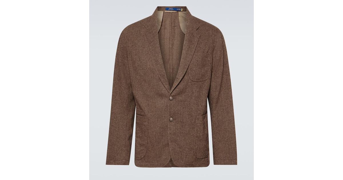 Polo Ralph Lauren Polo Modern Herringbone Blazer in Brown for Men | Lyst