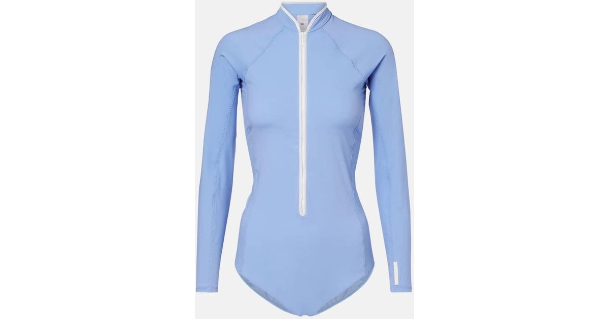 Hunza G Tyra Swimsuit in Blue | Lyst