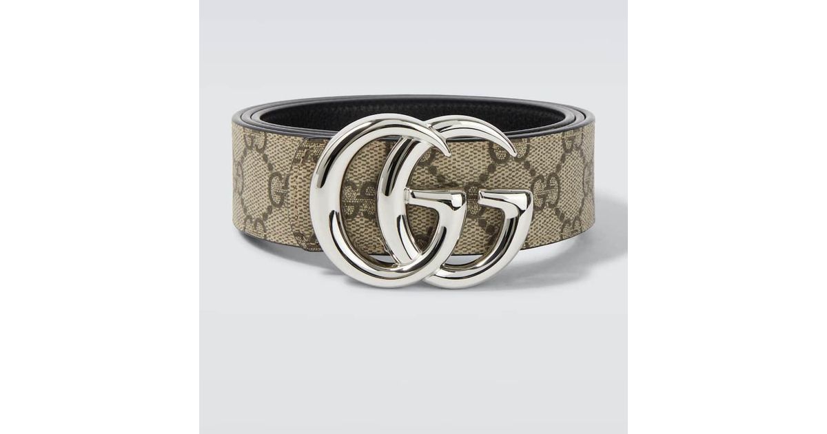 Gucci Gg Belt in Metallic for Men | Lyst