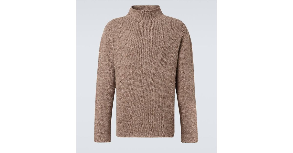 The Row Ryoko Cotton Sweater in Brown for Men | Lyst