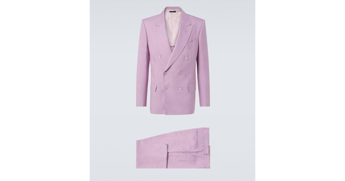 Tom Ford Atticus Silk Suit in Purple for Men | Lyst