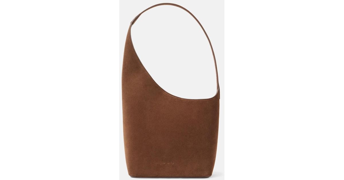 Aesther Ekme Demi Lune Suede Tote Bag in Brown | Lyst