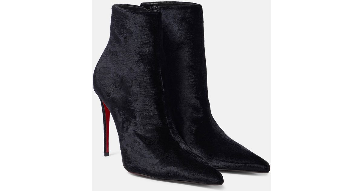 Christian Louboutin Kate Max 100 Sock Boots in Black | Lyst Canada