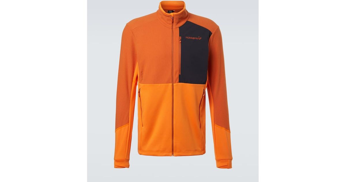 Norrøna Lofoten Fleece Jacket in Orange for Men | Lyst