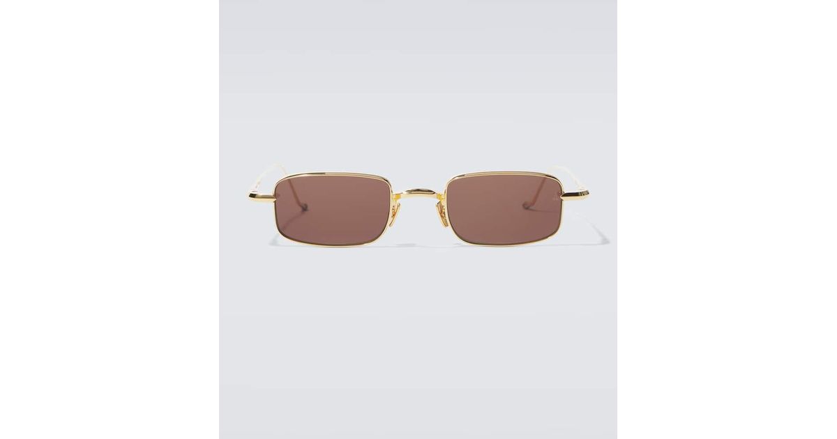 Jacques Marie Mage Dusk Rectangular Sunglasses in Brown for Men | Lyst