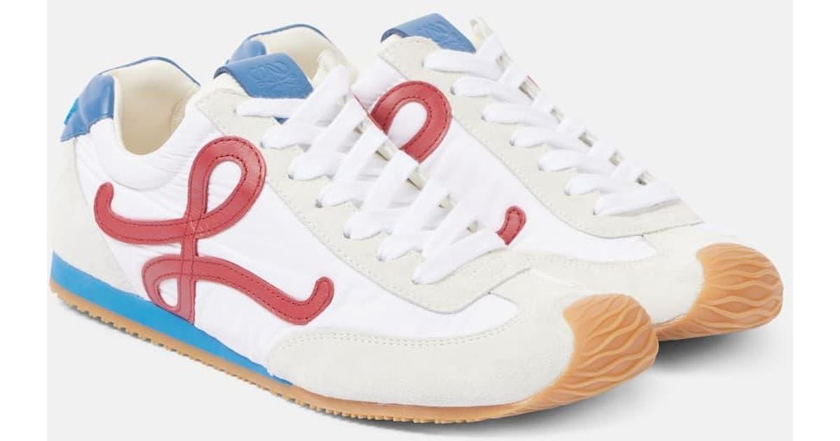 Loewe Ballet Runner 2.0 Leather Sneakers in White | Lyst