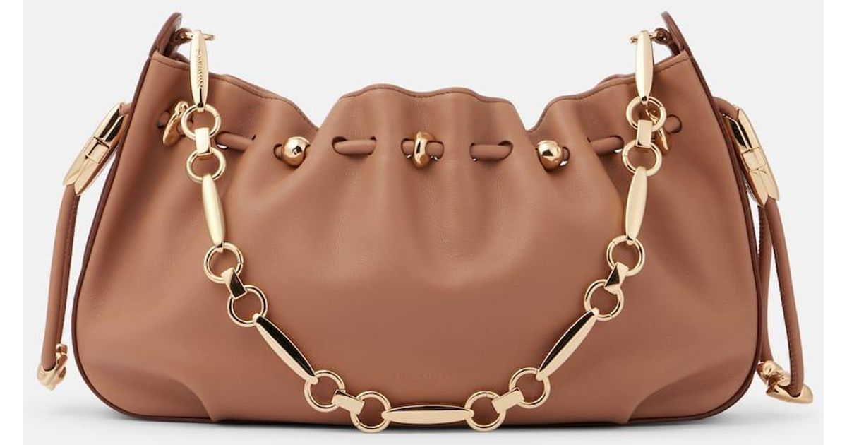 Zimmermann Halcyon Leather Shoulder Bag in Brown | Lyst