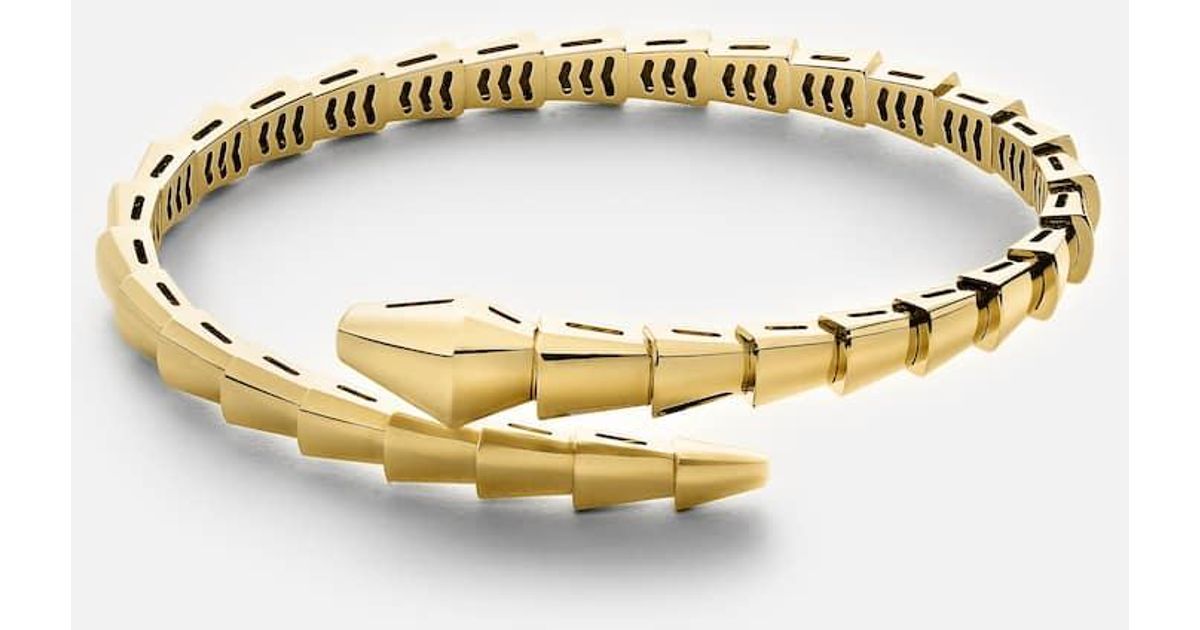BVLGARI Serpenti Viper 18Kt Bracelet in Metallic | Lyst