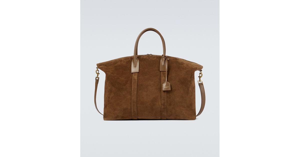 Saint Laurent Giant Suede Bowling Bag For Men Lyst saint-laurent-giant-suede-bowling-bag-for-men-lyst