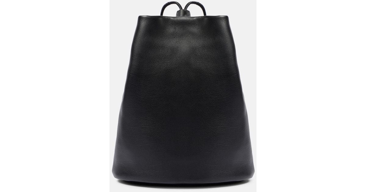 The Row Joe Leather Backpack in Black | Lyst
