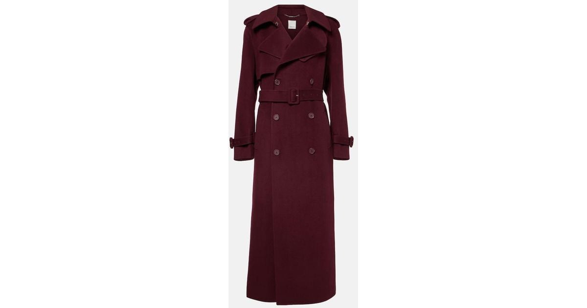 Jonathan Simkhai Rumi Wool-Blend Coat in Purple | Lyst