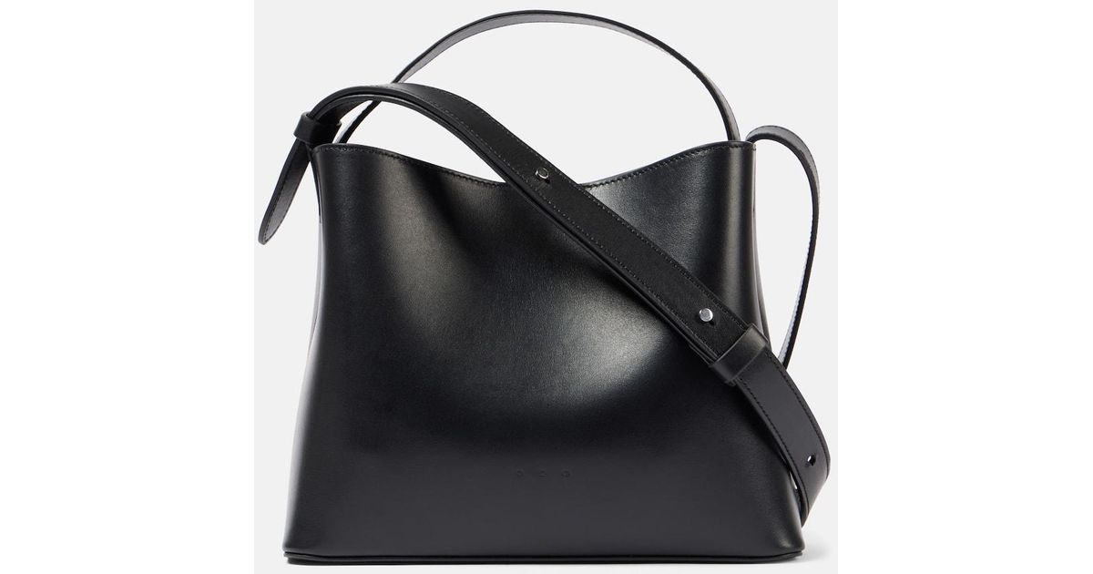 Aesther Ekme Sac Mini Leather Tote Bag in Black | Lyst