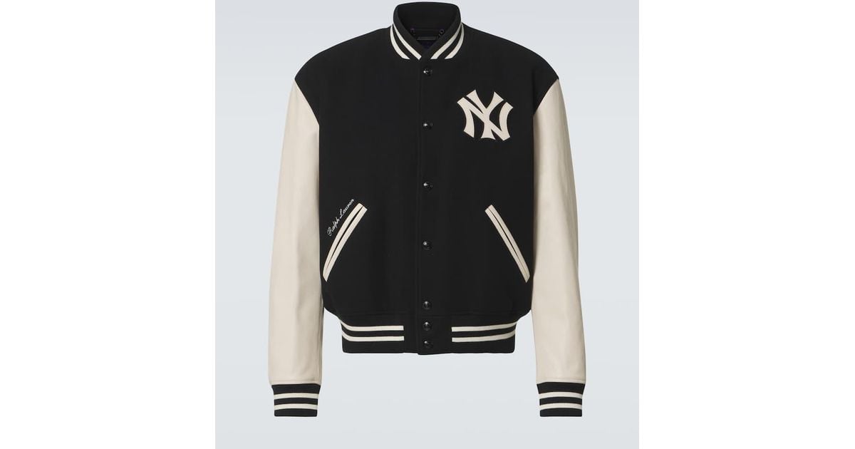 Ralph Lauren X New York Yankees Wool And Cashmere Varsity Jacket in ...