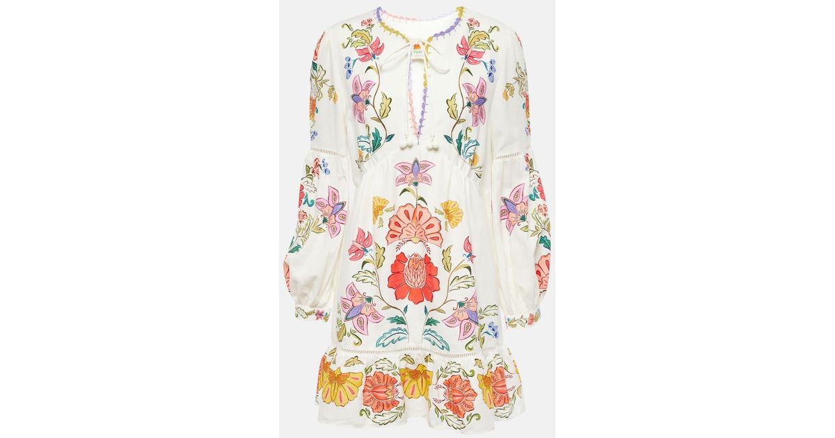 FARM Rio Off- Floral Insects Mini Dress, Floral Insects Off | Lyst