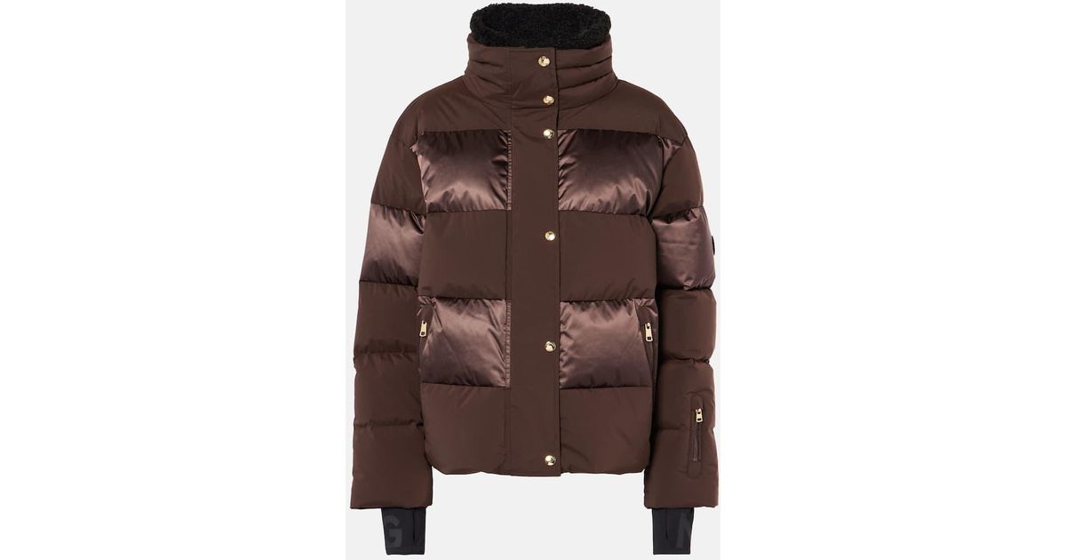 Bogner Naja Down Ski Jacket in Brown | Lyst UK