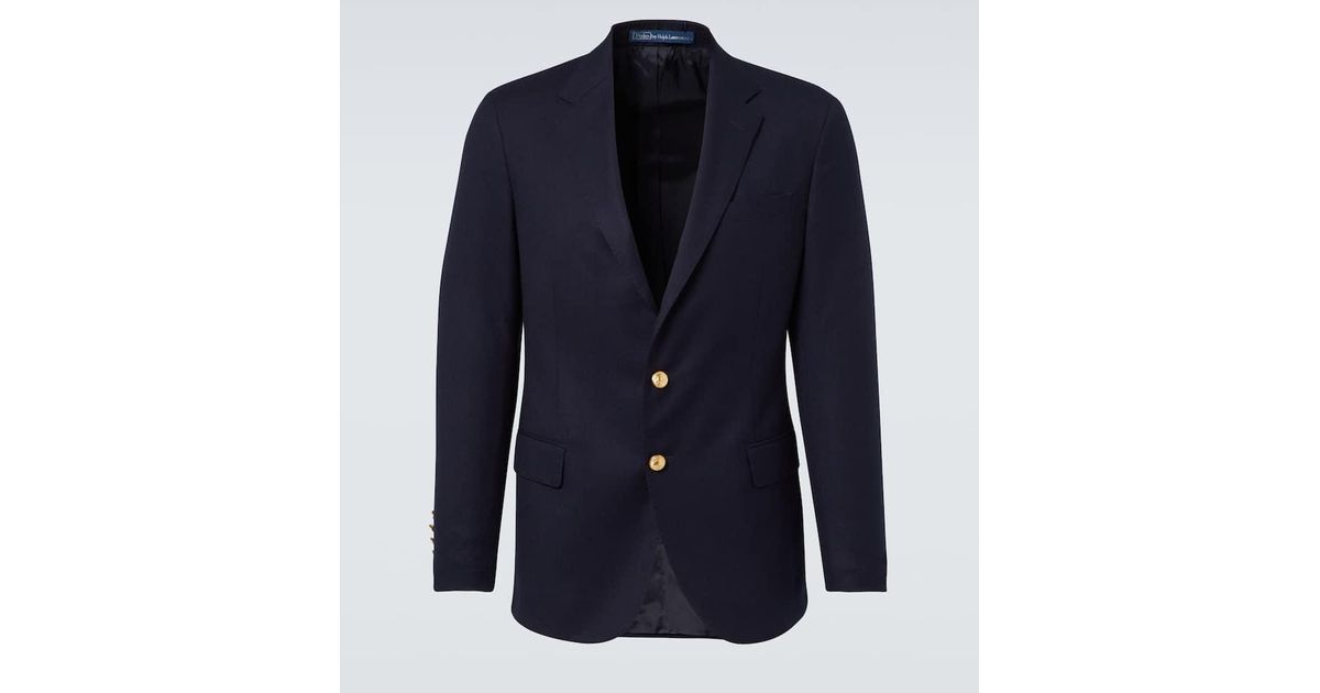 Polo Ralph Lauren The Iconic Doeskin Wool Blazer in Blue for Men | Lyst ...