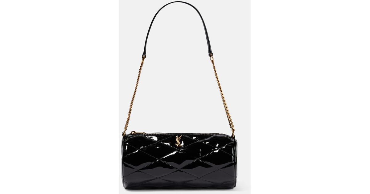 Saint Laurent Sade Small Leather Shoulder Bag in Black | Lyst