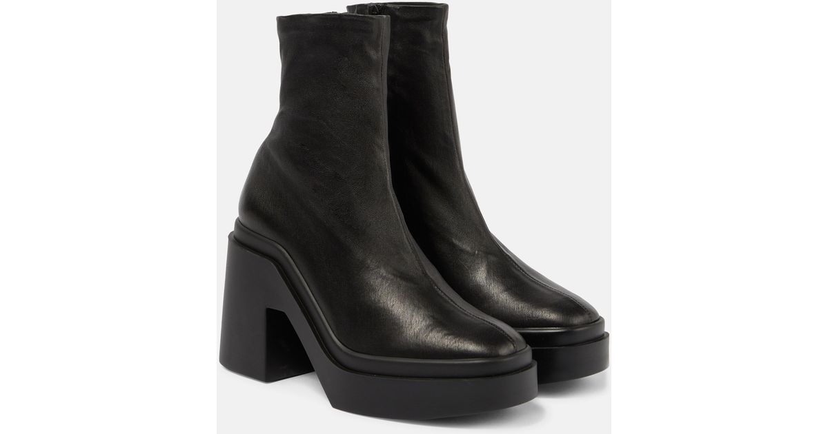Robert Clergerie Nina Leather Ankle Boots in Black | Lyst Robert Clergerie Nina Leather Ankle Boots in Black | Lyst
