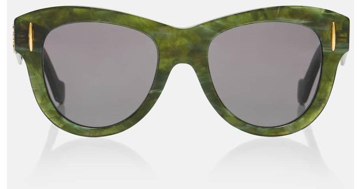 Loewe Anagram Cat-Eye Sunglasses in Brown | Lyst UK