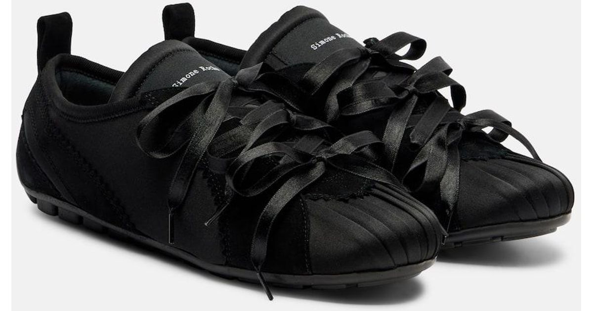 Simone Rocha Ballerina Grip Low-Top Sneakers in Black | Lyst