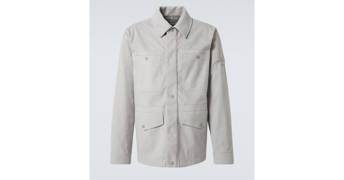 Stone Island Ghost Compass Field Jacket in Grey for Men | Lyst UK