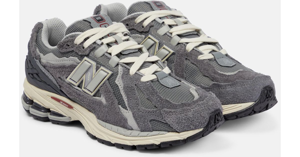 New Balance 1906r Suede-paneled Sneakers in Grey | Lyst UK