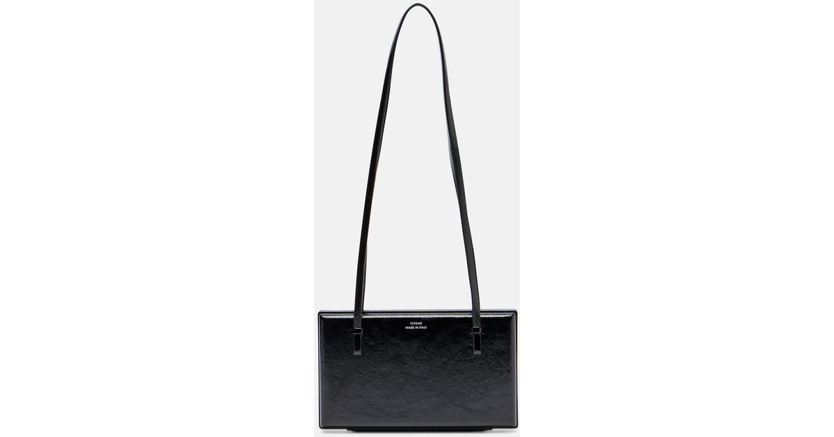 TOTEME Cocktail Leather Shoulder Bag in Black | Lyst