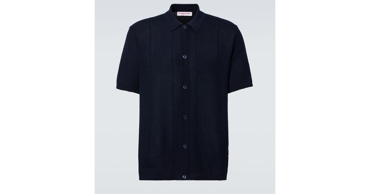 Orlebar Brown Tiernan Cotton Polo Shirt in Blue for Men | Lyst UK