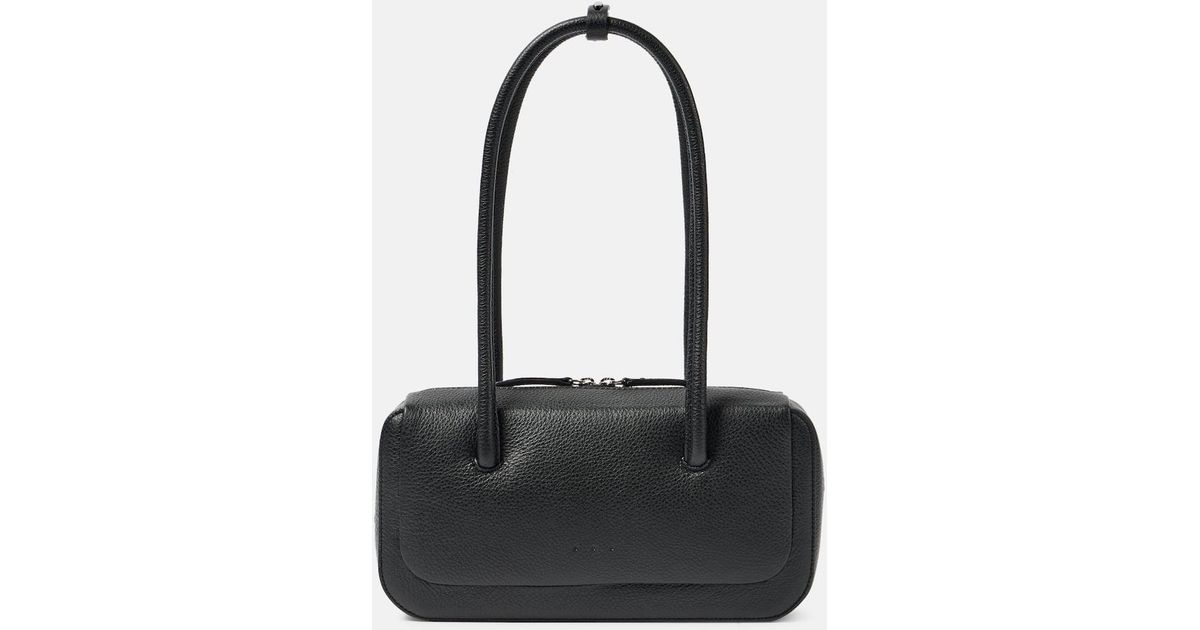 Aesther Ekme Lagune Bowling Mini Leather Shoulder Bag in Black | Lyst