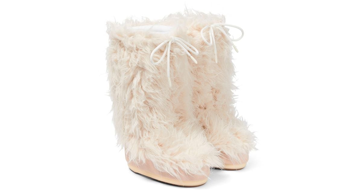 Moon Boot Icon Yeti Knee-high Boots in White | Lyst Australia