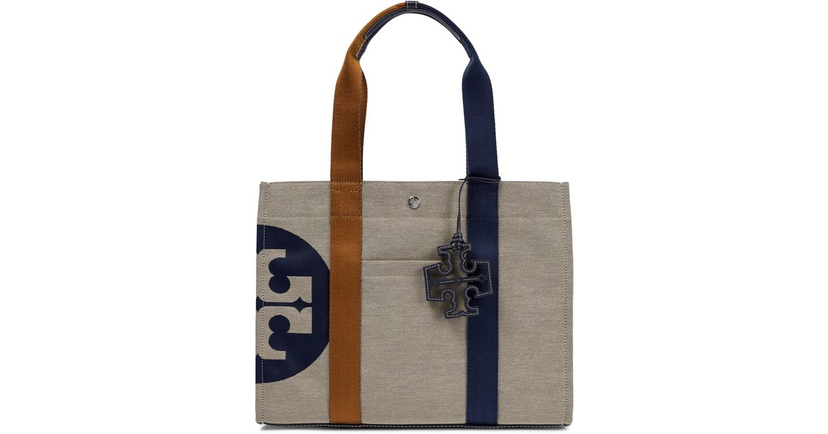 Tory Burch Logo Tory Canvas Tote Bag | Lyst