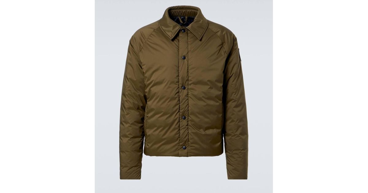 Canada Goose Label Lodge Coach Jacket in Green for Men | Lyst