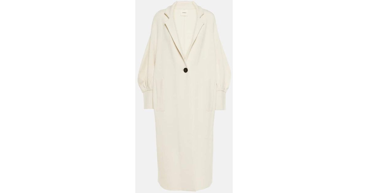 Lisa Yang Eileen Single-Breasted Cashmere Coat in Natural | Lyst