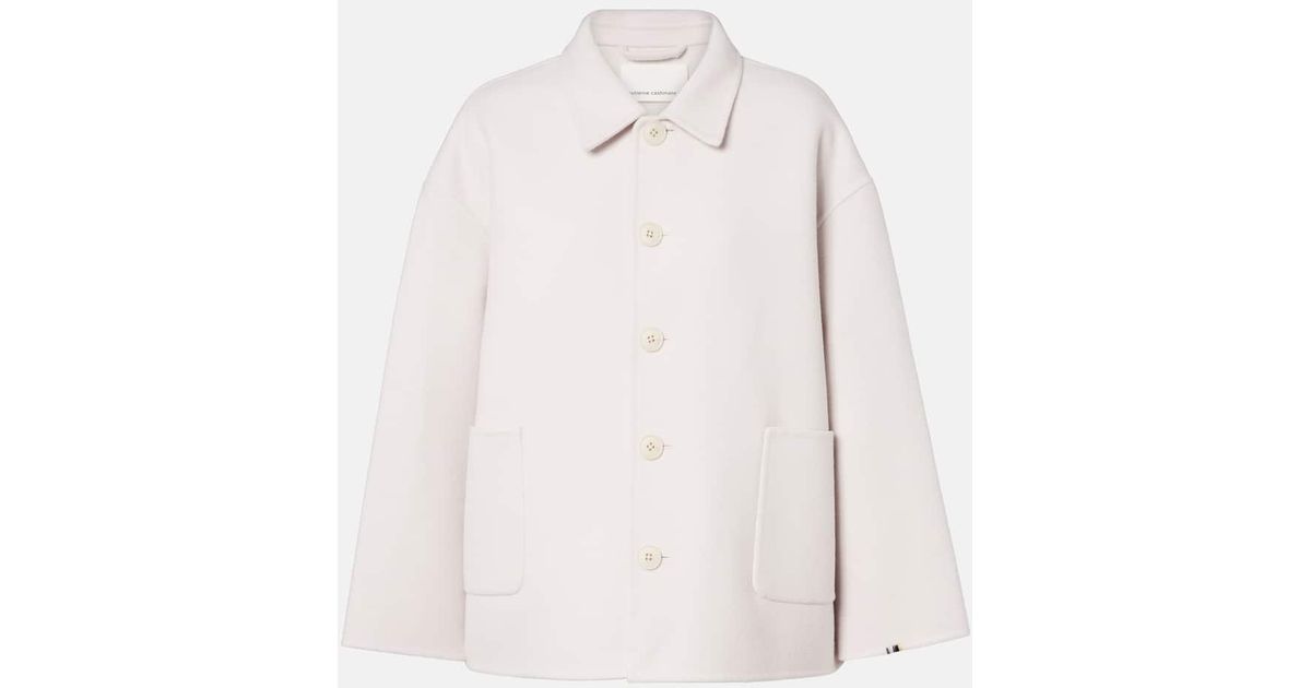 Extreme Cashmere Maker Wool And Cashmere Jacket in Natural | Lyst