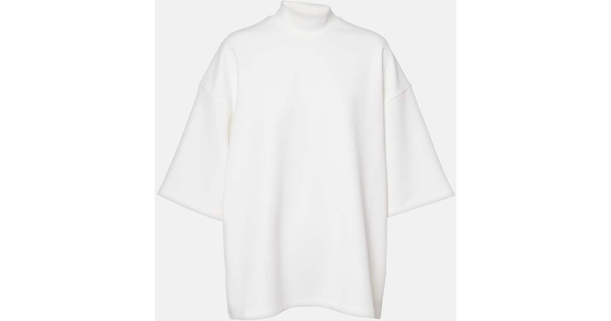 Wardrobe NYC Semi Matte Top in White | Lyst