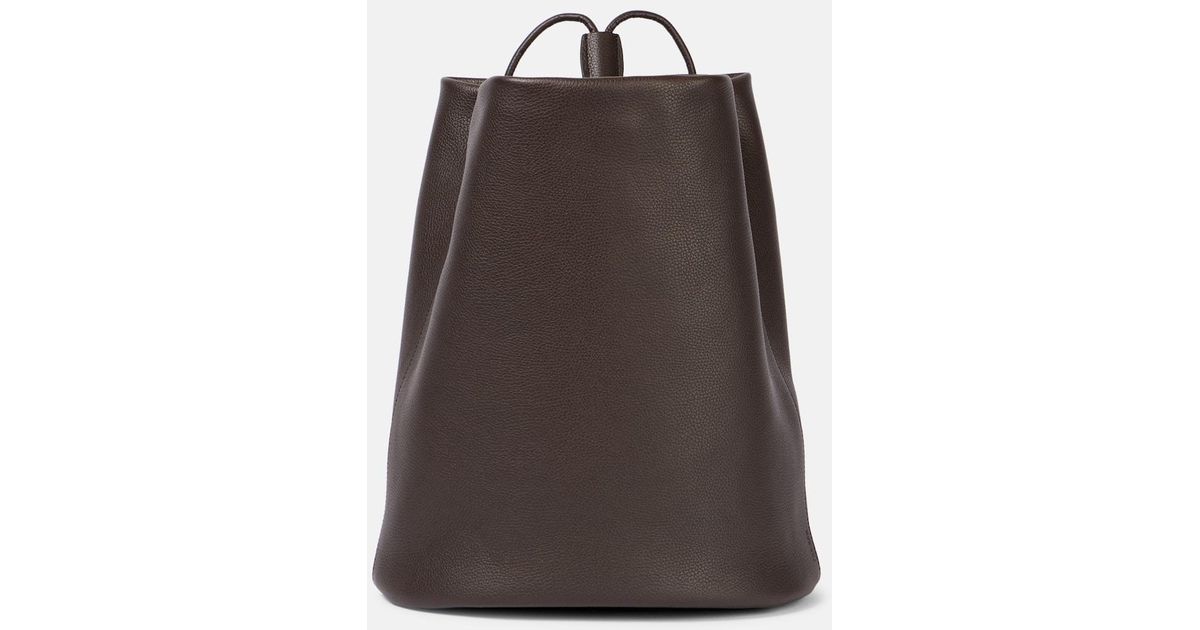 The Row Joe Leather Backpack in Brown | Lyst