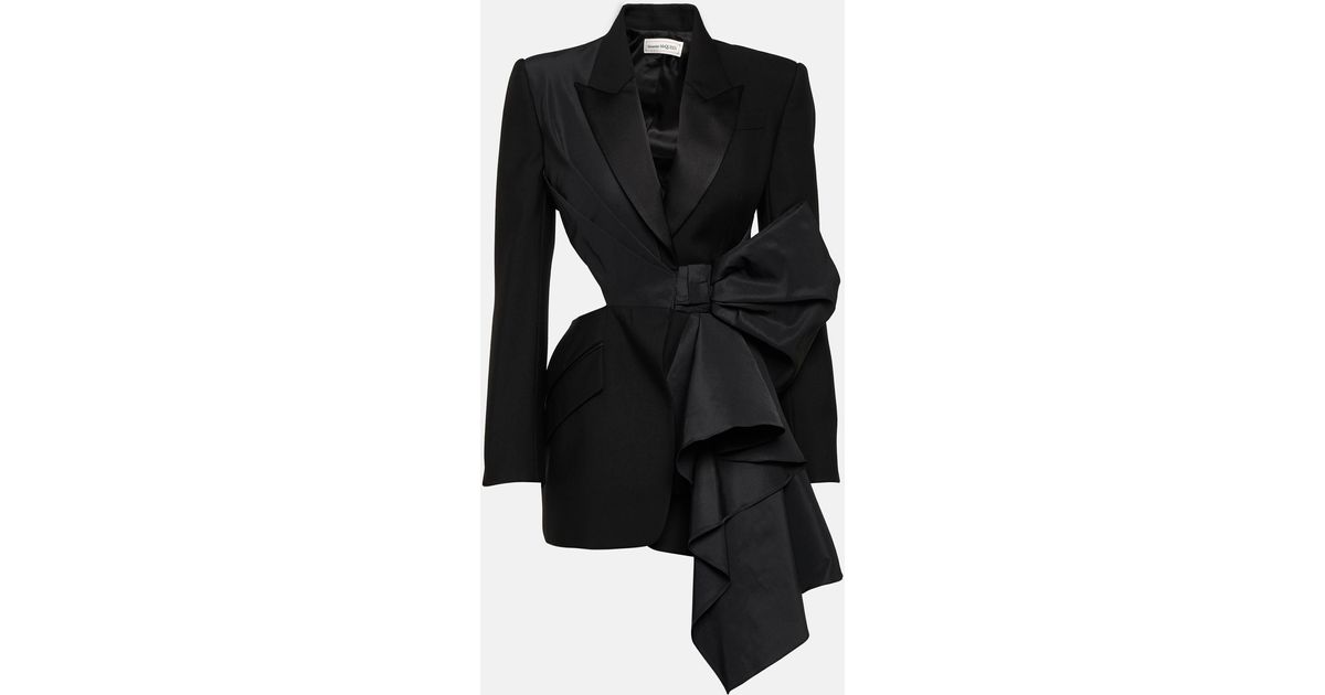McQueen Slashed Suit Jacket in Black | Lyst Canada
