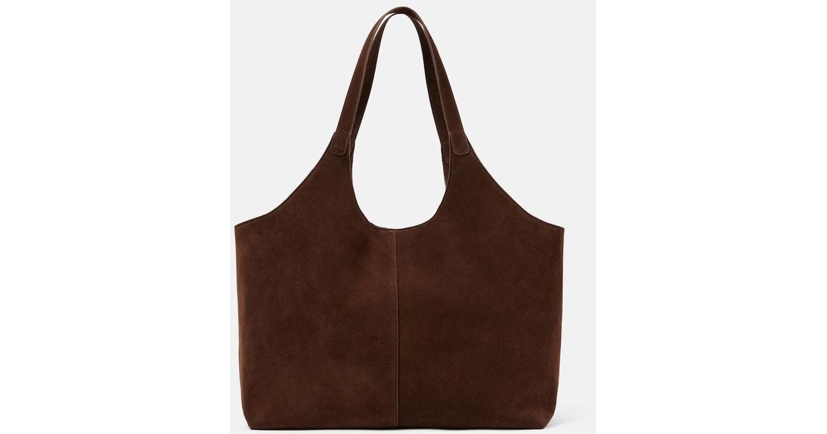 Aesther Ekme Cabas Supple Xl Suede Tote Bag in Brown | Lyst UK