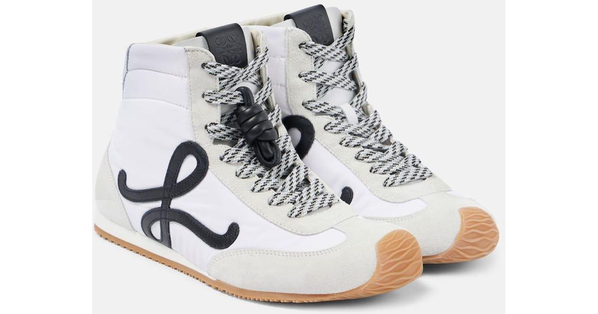 Loewe Ballet Runner 2.0 High-Top Sneakers in White | Lyst