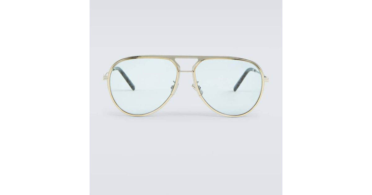 Dior Dioressential A2U Aviator Sunglasses in Blue for Men | Lyst