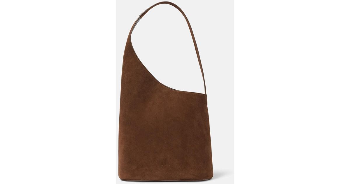 Aesther Ekme Lune Large Suede Tote Bag in Brown | Lyst