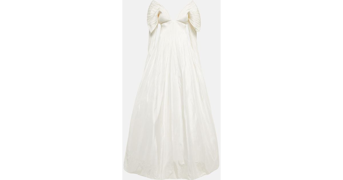 Danielle Frankel Bridal Tabitha Silk Gown in White | Lyst