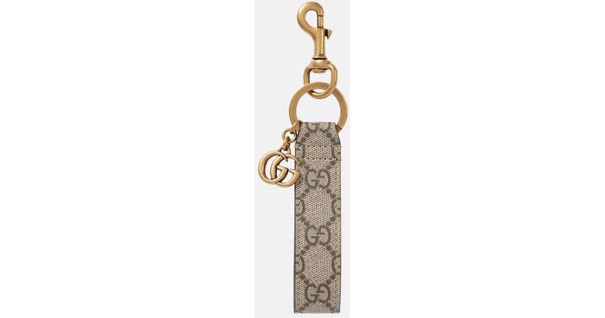 Gucci Ophidia Gg Keychain in Metallic | Lyst