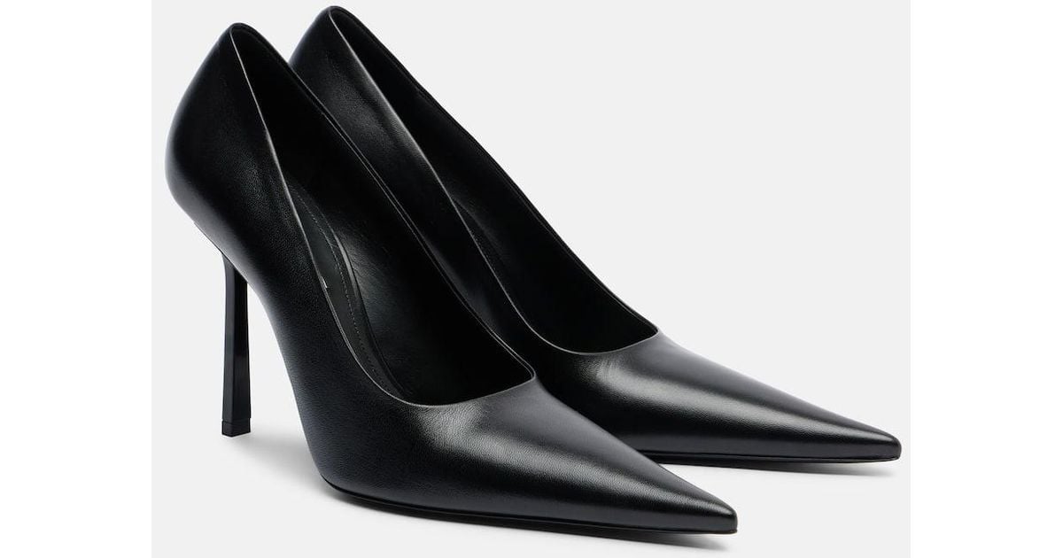 Victoria Beckham Victoria 100 Leather Pumps in Black | Lyst UK