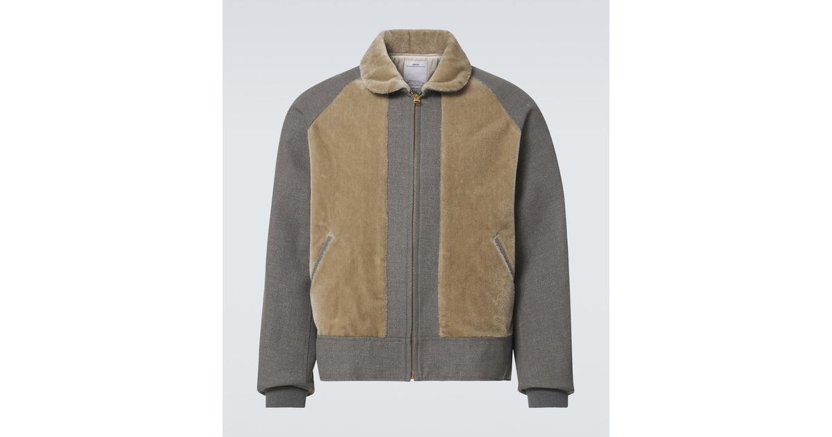 Visvim Mackenzie Wool And Linen Jacket in Gray for Men | Lyst